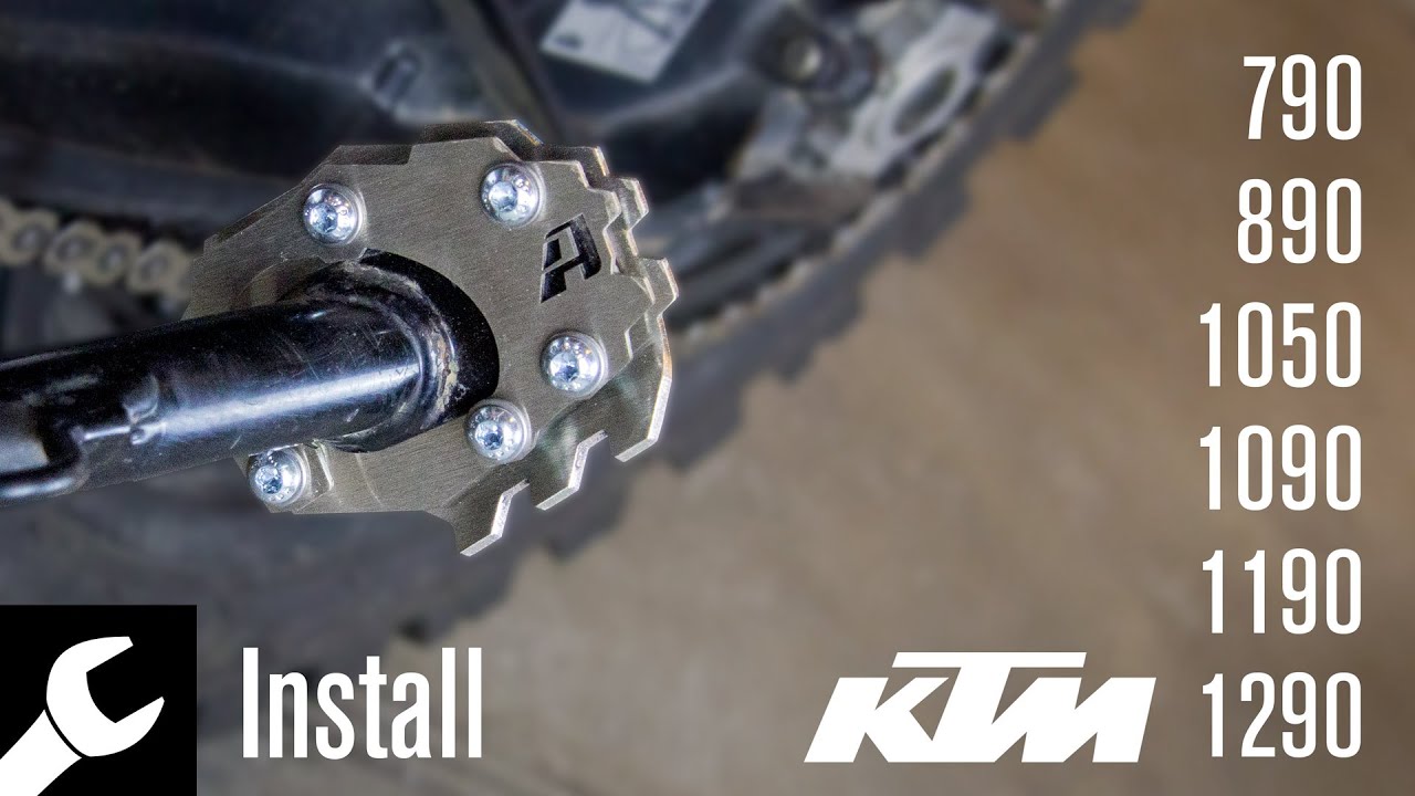 KTM Side Stand Foot Install by AltRider - YouTube
