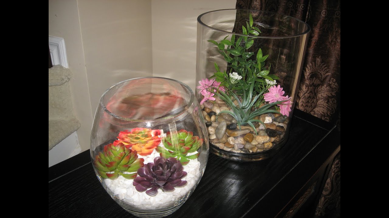 TERRARIUM IDEAS/HOME DECOR/DOLLAR TREE/DOLLAR STORE - YouTube