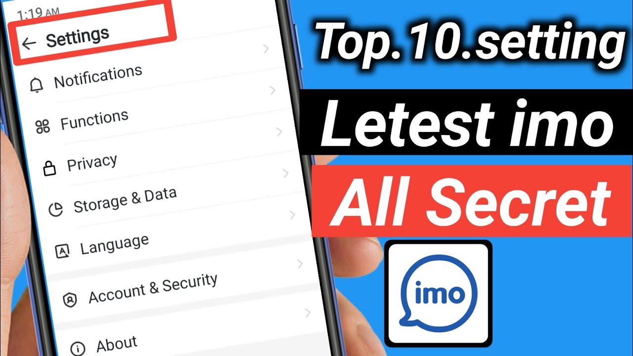 Imo Top 10 Secret Settings | imo Voice Club Delete kaise kare | Imo All Privacy Settings - YouTube