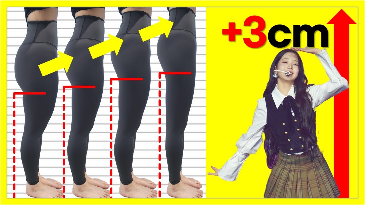 GROW TALLER & GET LONG LEGS Exercise & Stretch | Slim & Long Leg ...