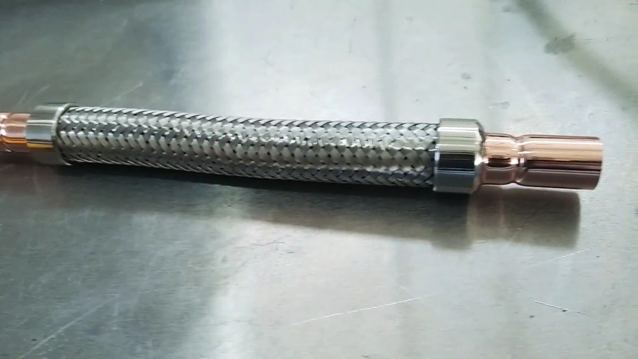 Copper stainless steel metal flexible vibration hose - YouTube