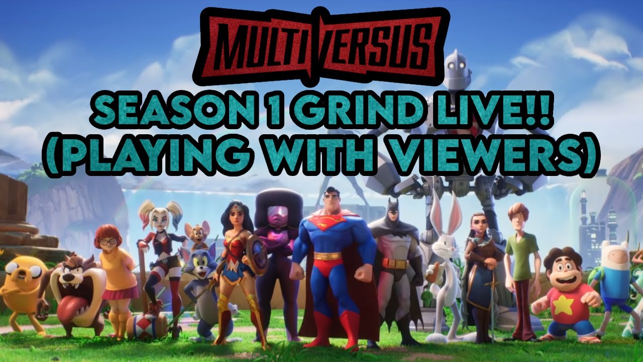 Multiversus SEASON 1 GRINDING LIVE PLAYING WITH VIEWERS!! (LIVE ...
