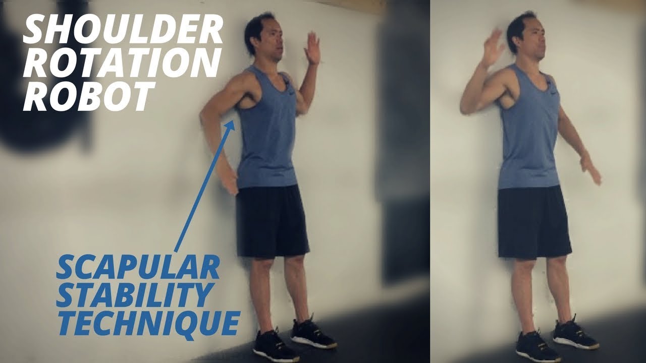 Technique for Scapular Control & Stability | Shoulder Rotation Robot ...
