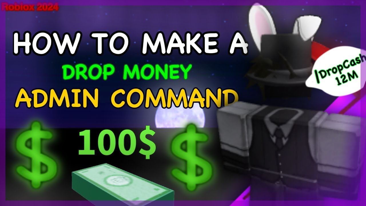 How to make a Drop Money Admin Command in Roblox Studio! - YouTube