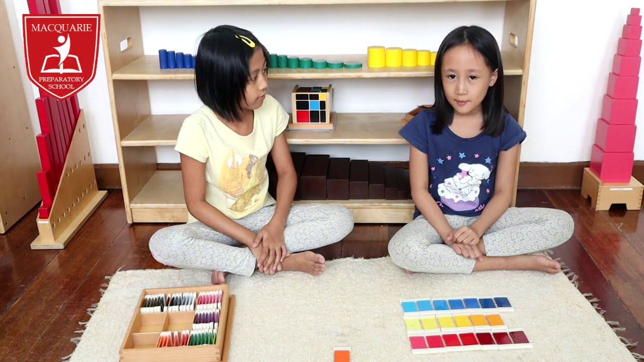 How to Use the Montessori Sensorial Color Box 3 - YouTube