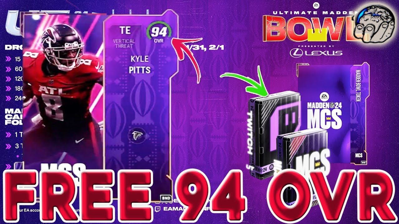 HOW TO GET ANY MCS PLAYER AND FREE 94 OVR 95 SPEED KYLE PITTS IN MADDEN 24! Madden 24 Ultimate ...