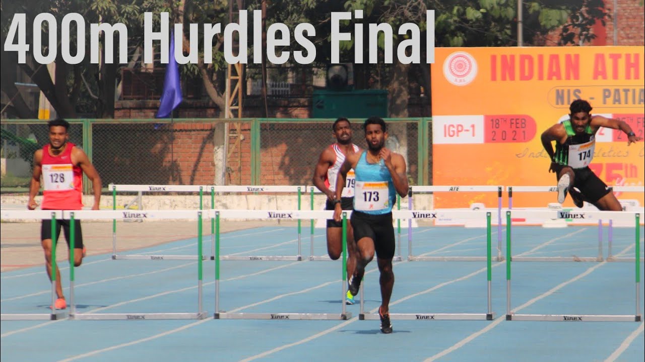 400m Hurdles Men FINAL | Olympian Dharun Ayyasamy is Back on Track at ...
