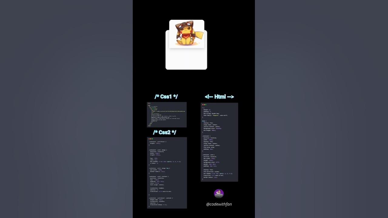 Animated Card Hover Effect How To Make Card Html Css Shorts Programming Html Css Youtube 