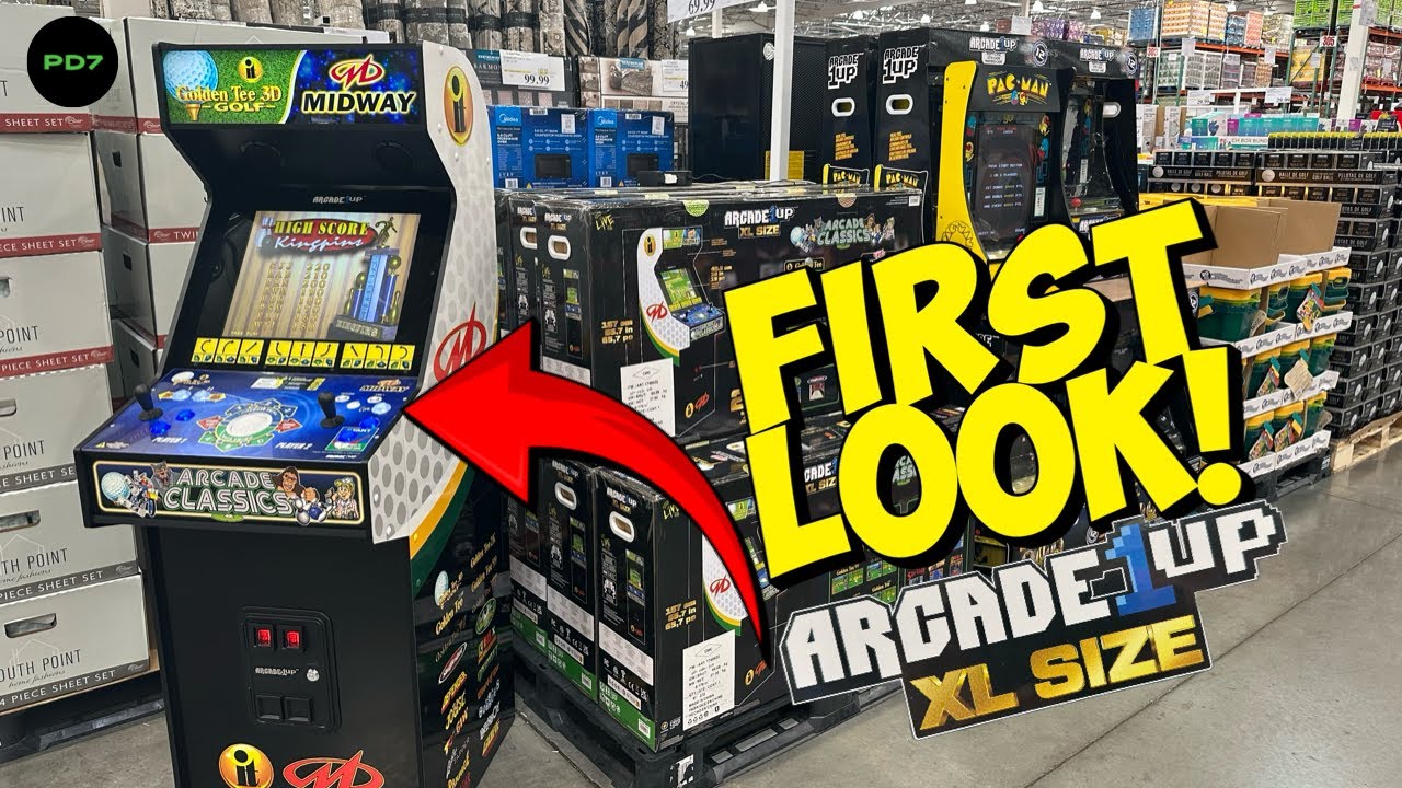 Arcade1up Golden Tee 3D Midway Arcade Classics XL At Costco - YouTube