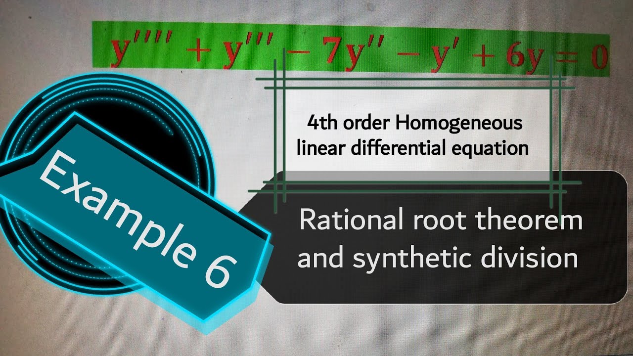 4th Order Homogeneous Linear Differential Equation example YouTube 4th-order-homogeneous-linear-differential-equation-example-youtube