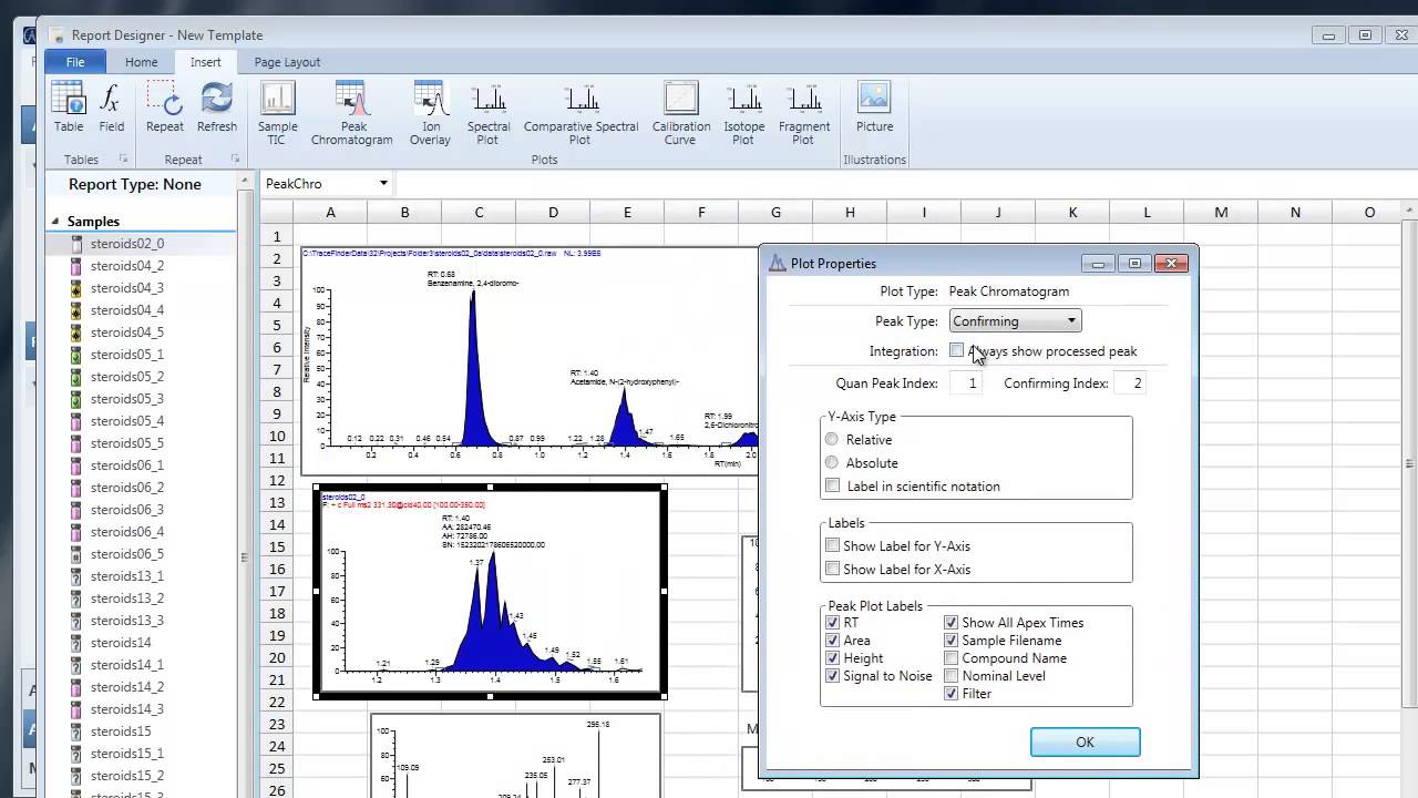TraceFinder 3.2 Reporting - (Tutorial 3 of 5) Pivot Tables, Plots ...
