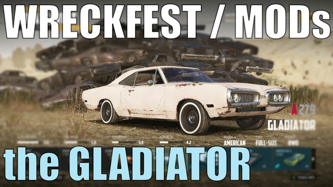 Wreckfest Mods - Driving the Gladiator / - YouTube