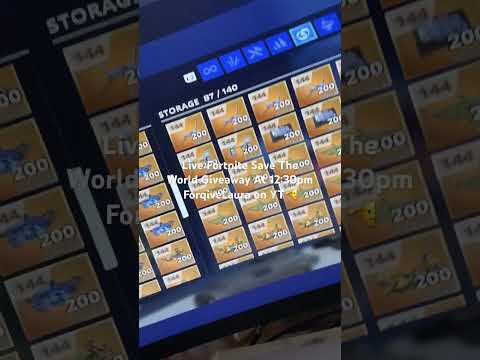 Fortnite Save The World Giveaway At 12:30pm ! Live Now #stw #live #fortnite #stwgiveaway #gaming