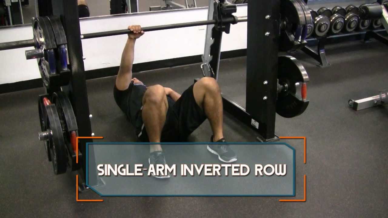 Single-Arm Inverted Row - YouTube
