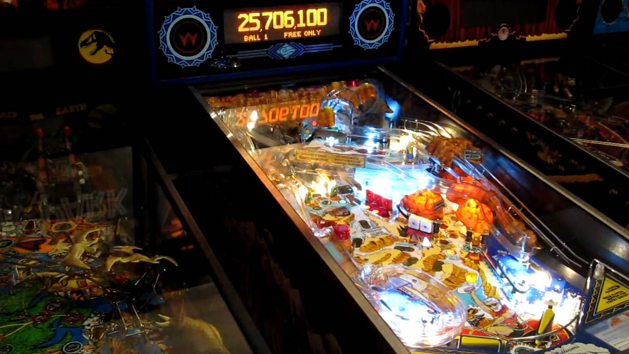 Whitewater pinball with LED's - YouTube