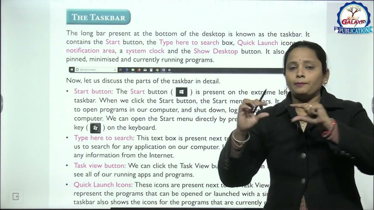 GALAXY PUBLICATION LEARNING COMPUTER CLASS 4 CHAPTER 2 DESKTOP MANAGEMENT IN WINDOWS 10 - YouTube