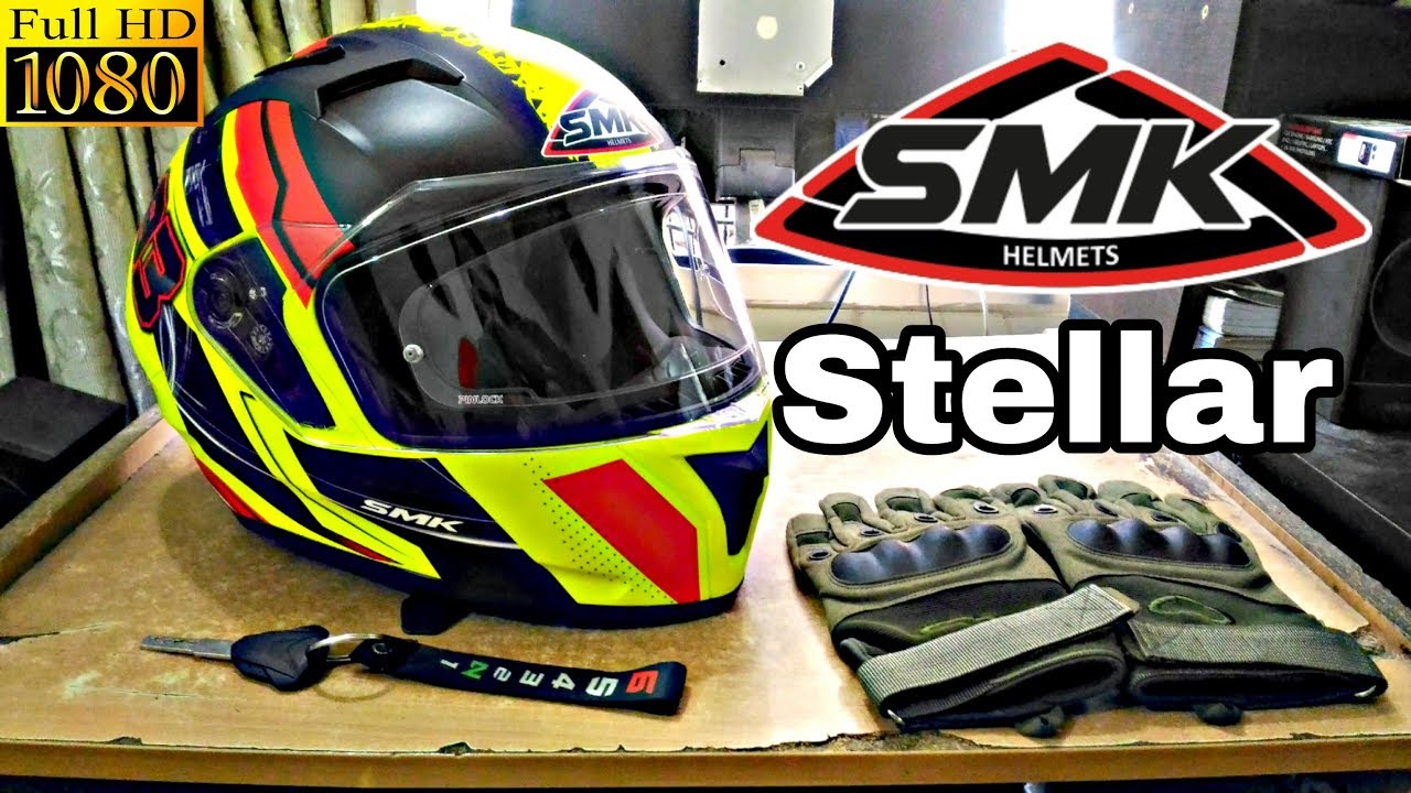 SMK Stellar Helmet Unboxing & Review | Best Budget Helmet | Falcon ...