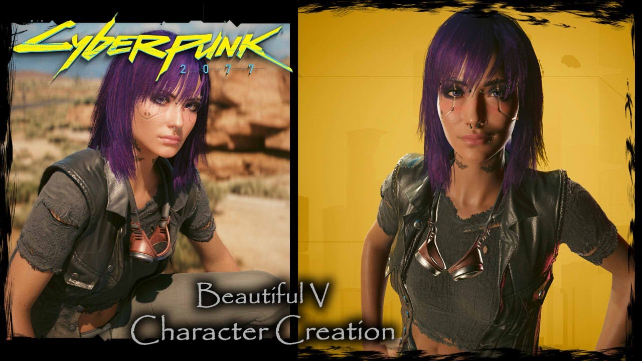 CYBERPUNK 2077 || Beautiful Female V #3 Character Creation - YouTube