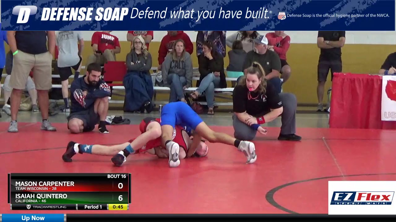 Mat 5 83 Mason Carpenter Wisconsin Vs Isaiah Quintero California - YouTube