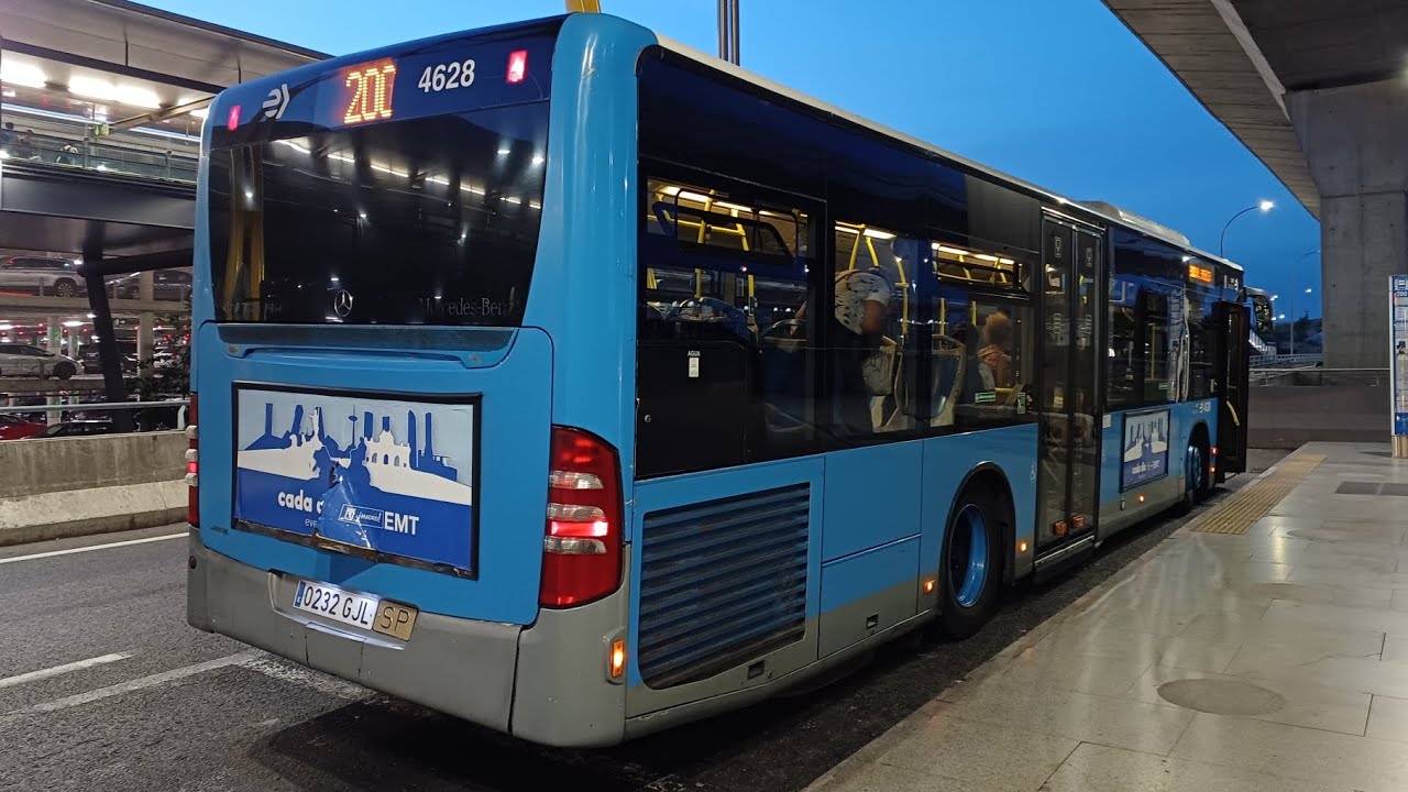 Mercedes citaro facelift de la emt madrid N°4628 en la línea 200 - YouTube