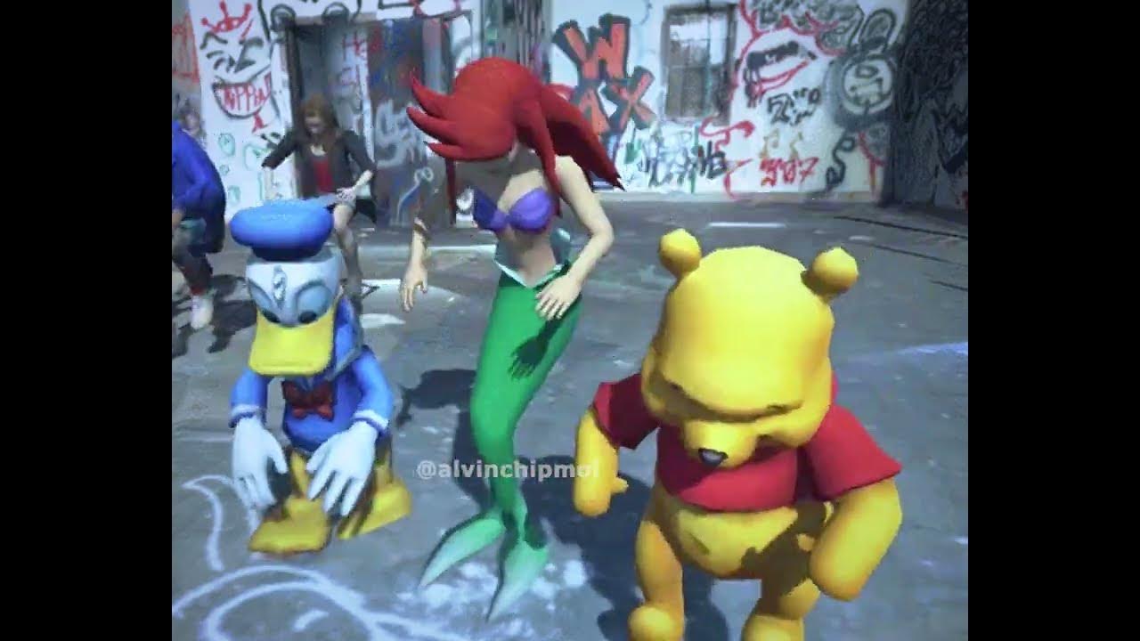 Pooh Ariel And Donald Dance To Summer And Winter Meme 🎷 Youtube