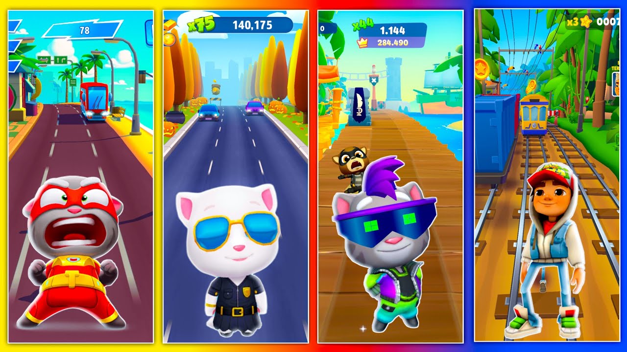 Talking Tom Hero Dash - Tom Gold Run - Tom Time Rush - Subway Surfers ...