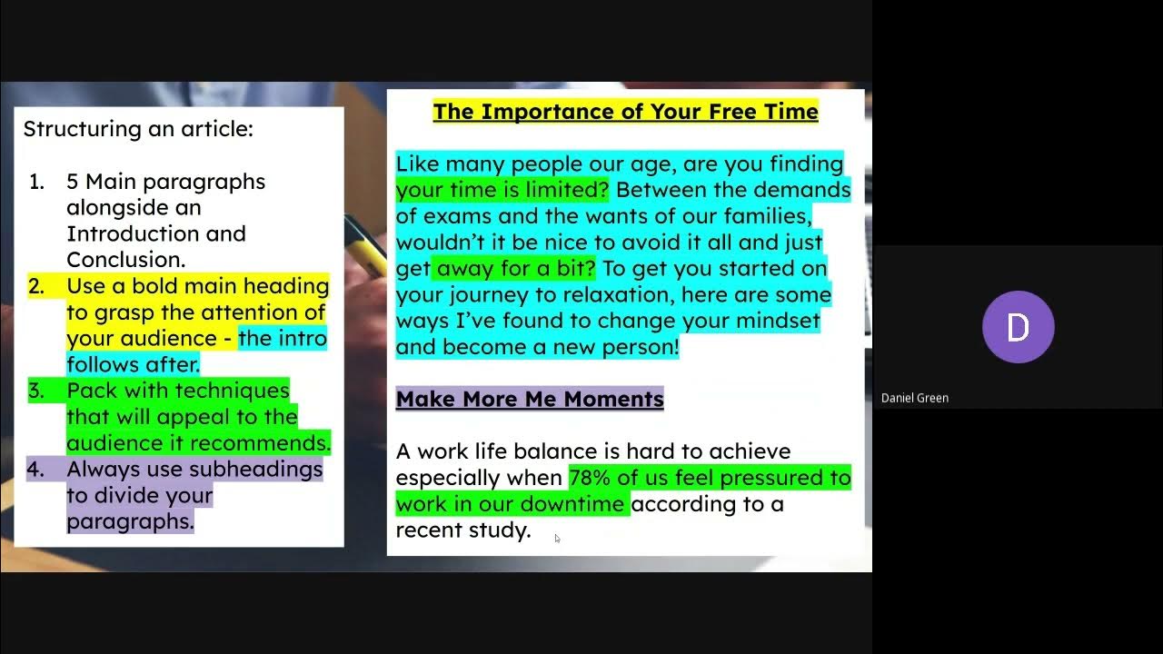 WJEC English Language Unit 3 Articles and Talks Guide - YouTube