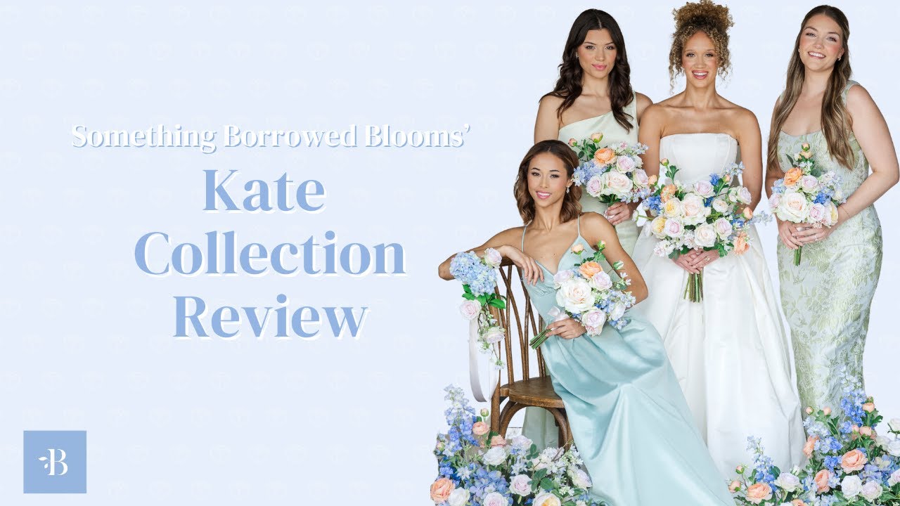 Kate Collection Review- Something Borrowed Blooms Rent & Return Wedding Flower Collection - YouTube