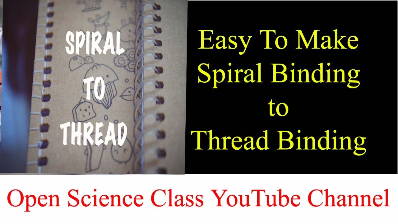 Basic Concepts | Art & Craft Works - Easy to Make Spiral Binding to ...