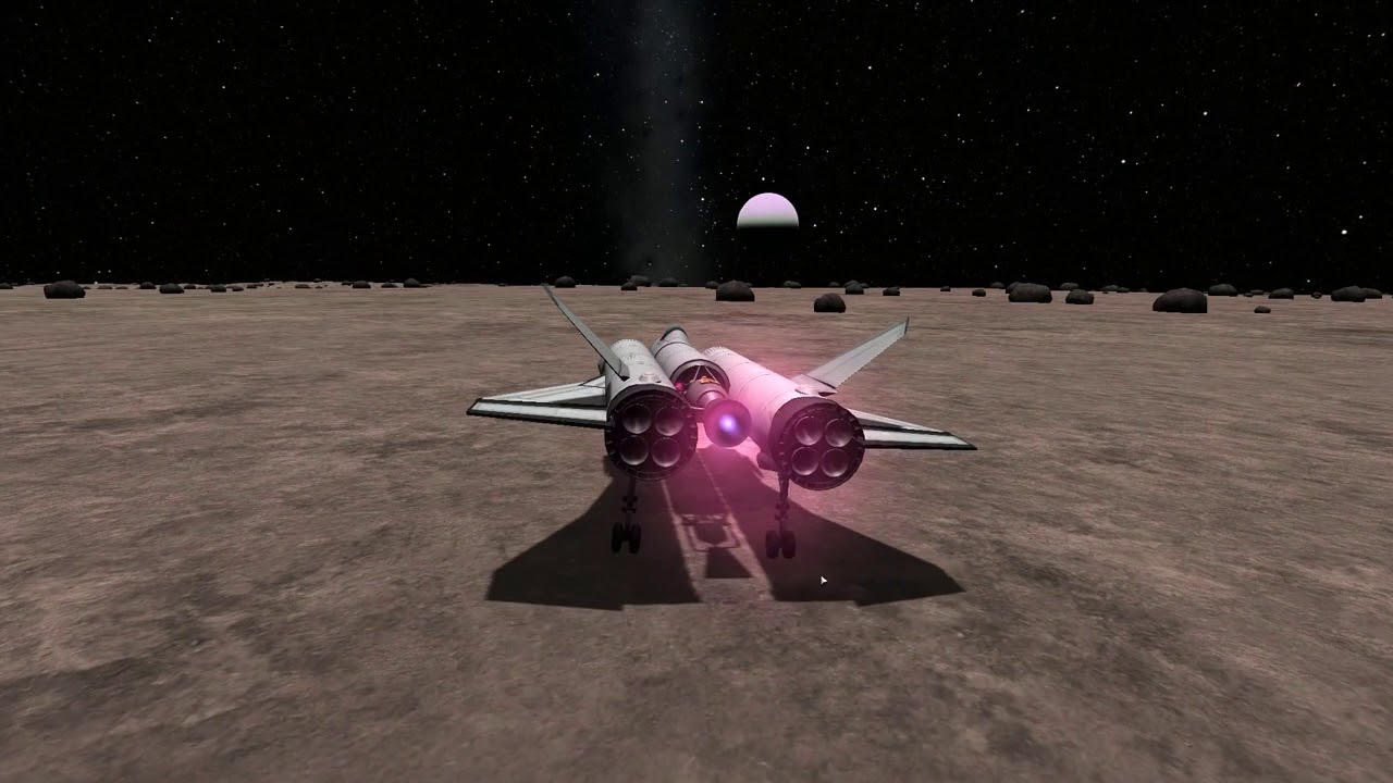 KSP: A 35 ton SSTO to Gilly - YouTube