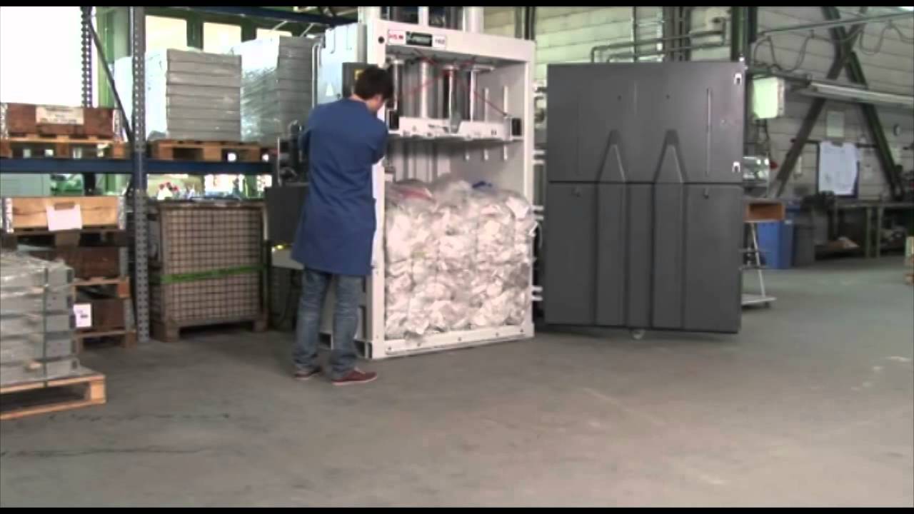 HSM V-Press 860 - Prensa compactadora vertical - Asturalba - YouTube