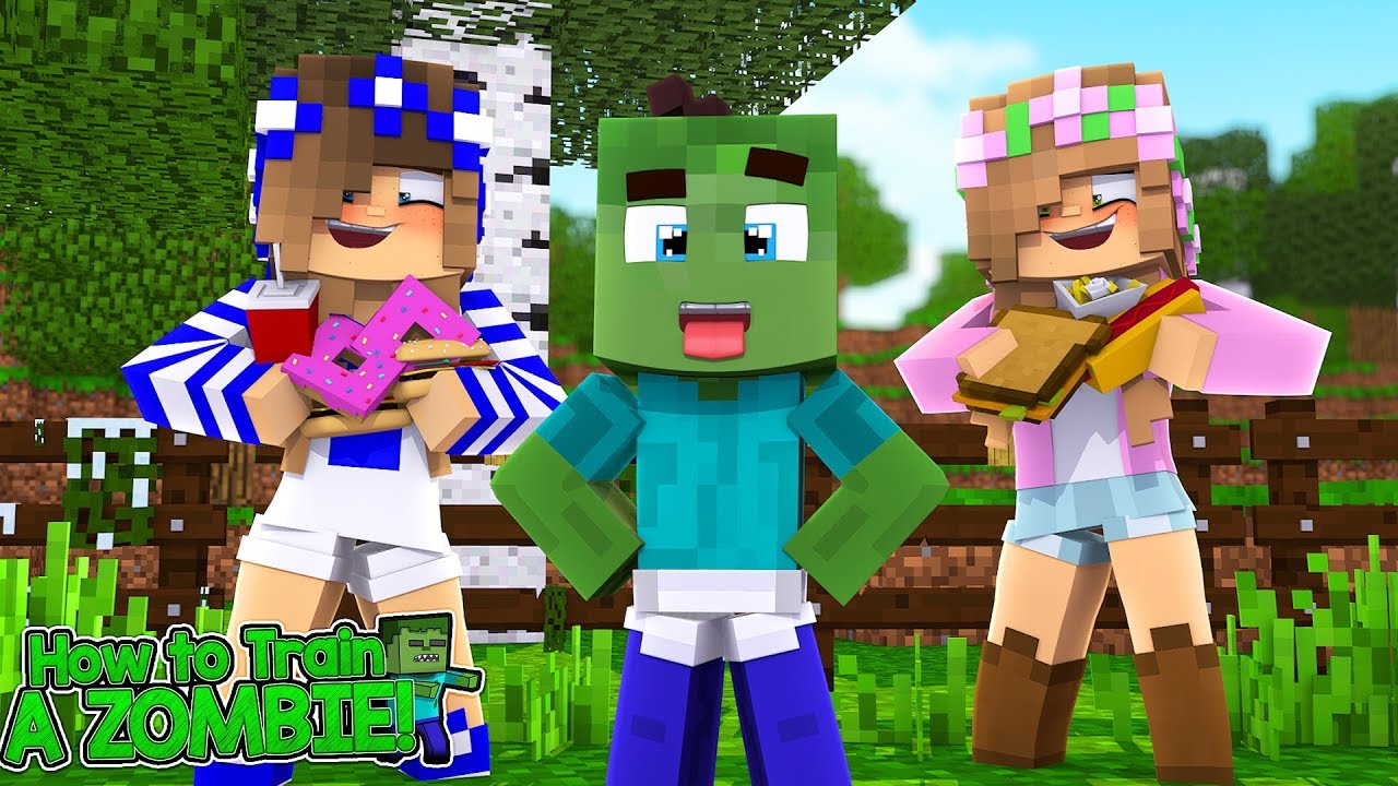 Minecraft HOW TO TRAIN YOUR ZOMBIE !! LITTLE KELLY FINDS A BABY ZOMBIE ...