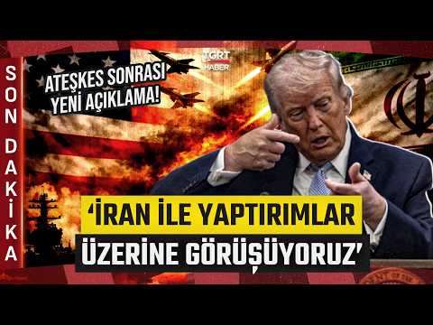 #SONDAKİKA | Trump'tan Ateşkes Sonrası Yeni Açıklama! 'İran ile Yaptırımlar Üzerine Görüşüyoruz'