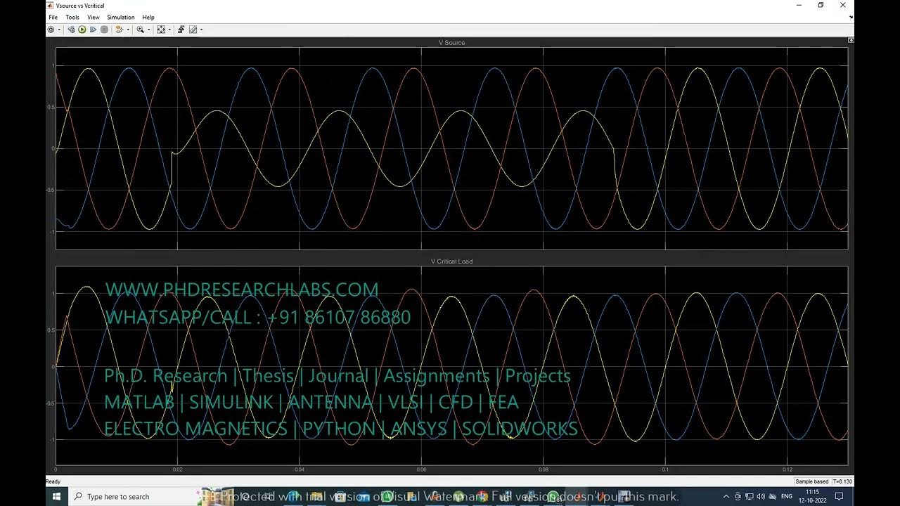 DYNAMIC VOLTAGE RESTORER PI CONTROLLER -matlab simulink - YouTube