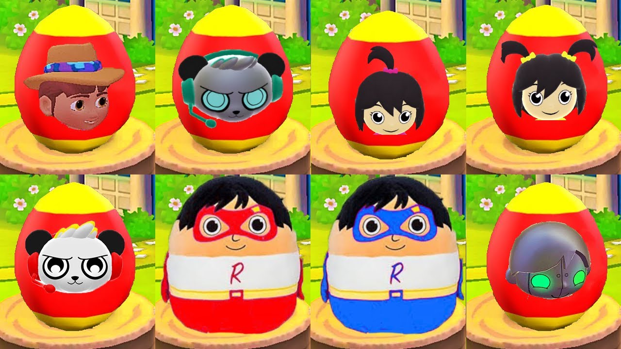 Tag with Ryan - New Mystery Surprise Egg Found by Combo Panda & Friends ...