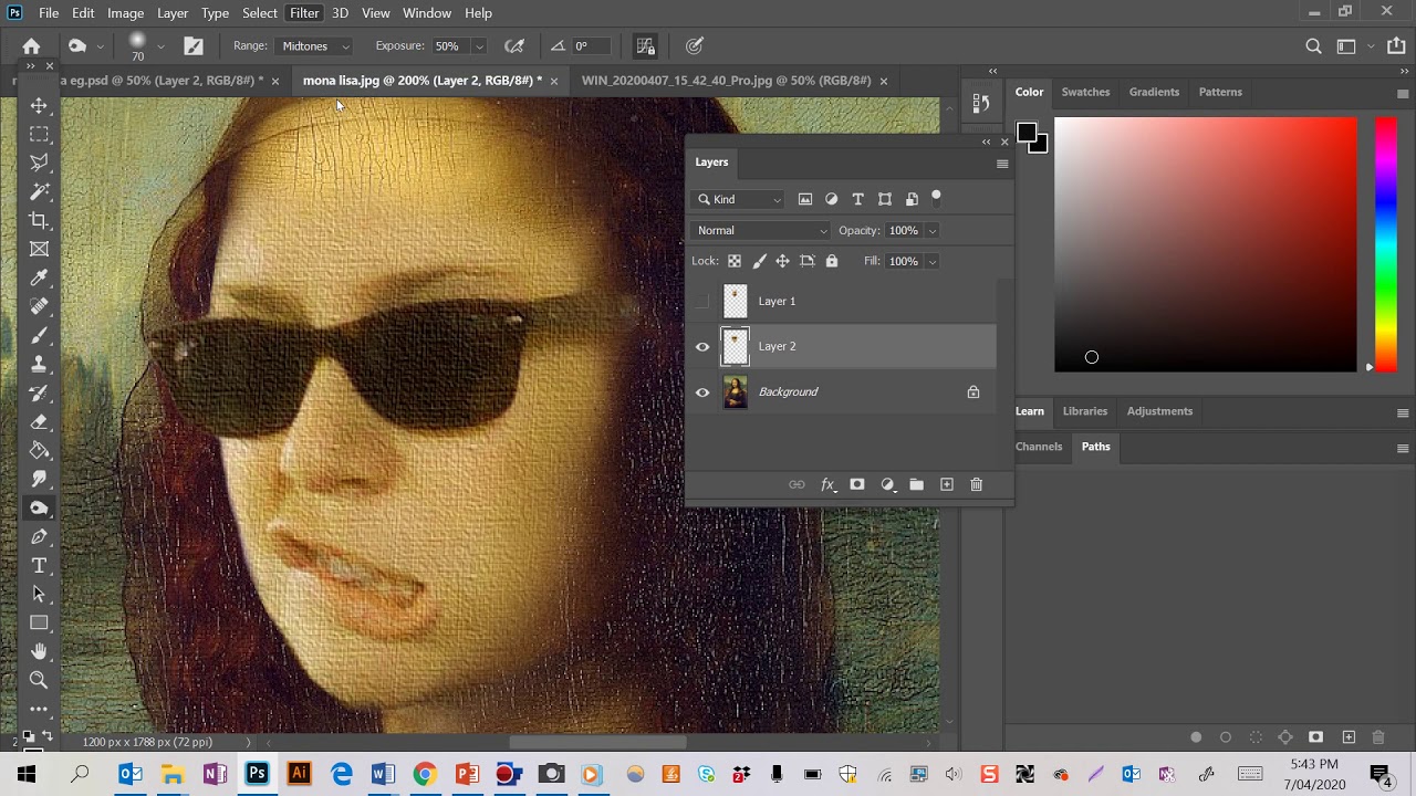 3. Finishing touches: Mona Lisa: paint texture - YouTube