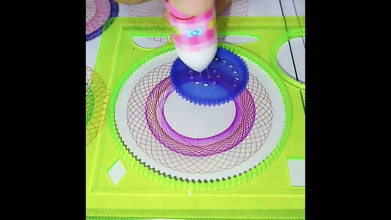 Spirograph ASMR Circles flowers Rounds #asmr #spirograph #art #diy - YouTube