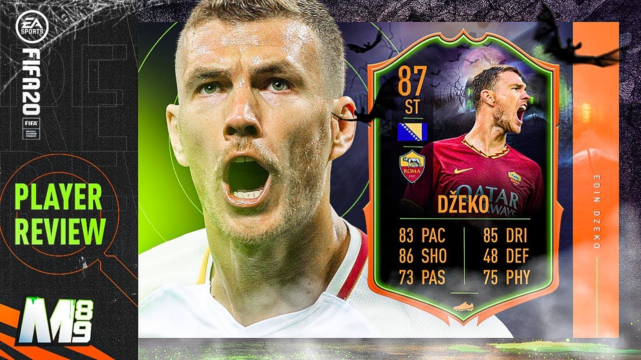 FIFA 20 SCREAM DZEKO REVIEW | 87 SCREAM DZEKO PLAYER REVIEW | FIFA 20 ...