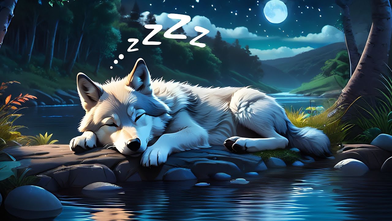 Calming Wolf Bedtime Lullaby for Sleepy Kids & Babies to Sleep - YouTube