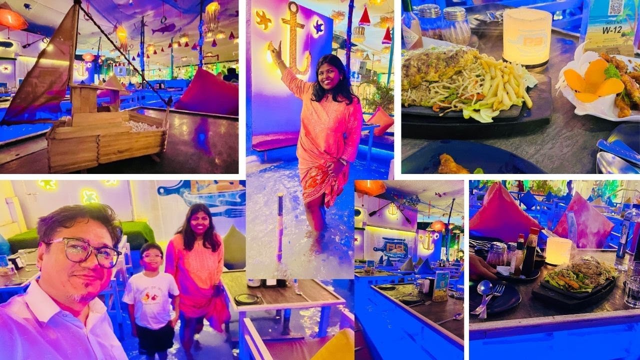 Eating in Water | All Elements restaurant in Pune | Planet 9 | Chandni ...