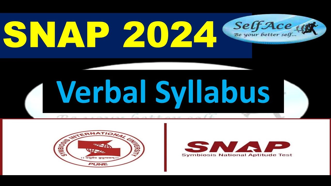 SNAP 2024 Verbal Syllabus #snap #mba #iims #sibmpune #sibm #cat2024 ...