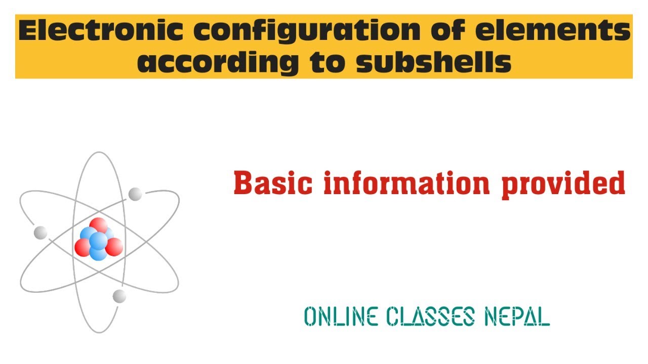 How to write electronic configuration according to subshells? - YouTube