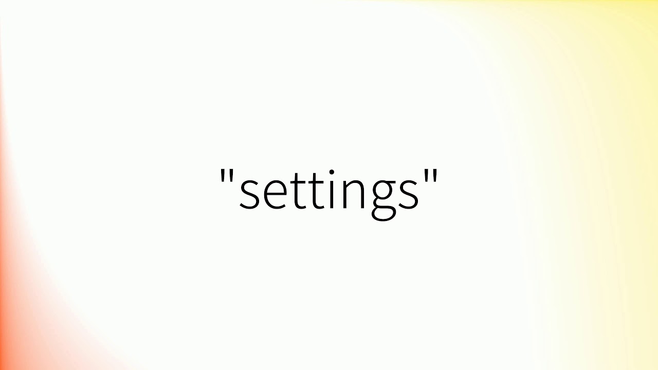 How to pronounce 'Settings' (British English) - YouTube