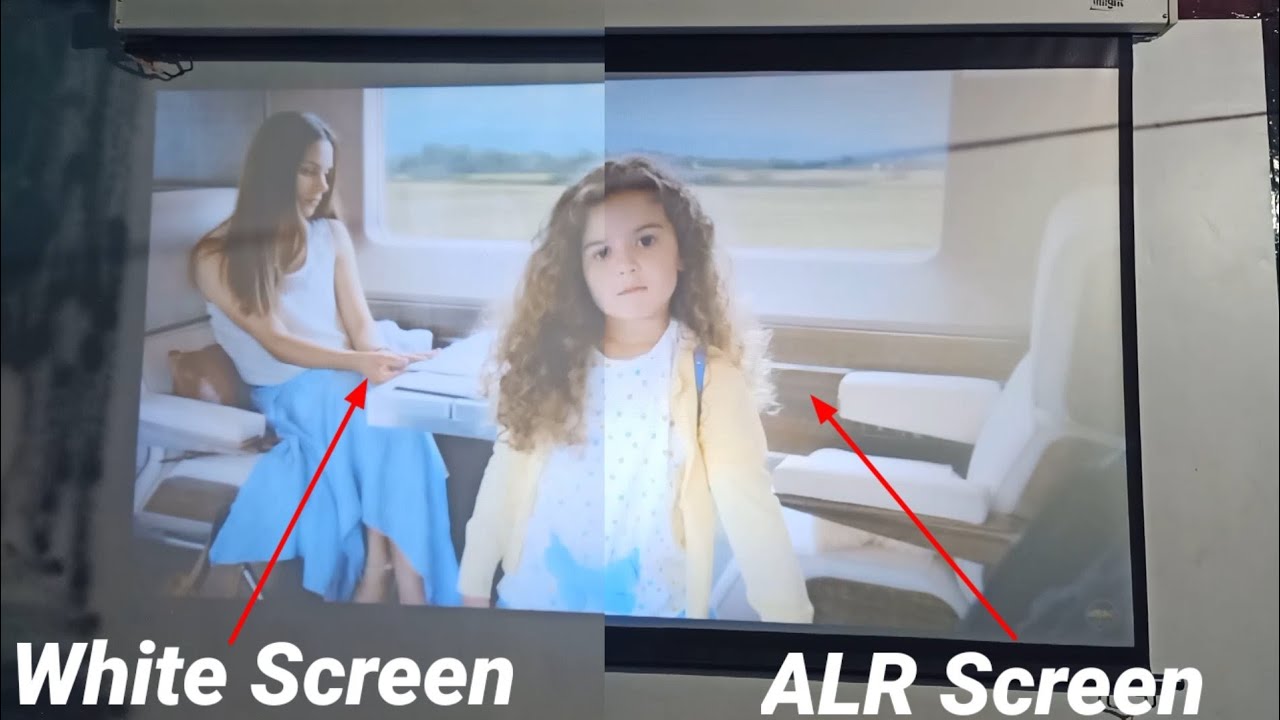 Inlight ALR Screen Vs White Screen Side By Side Comparison - YouTube
