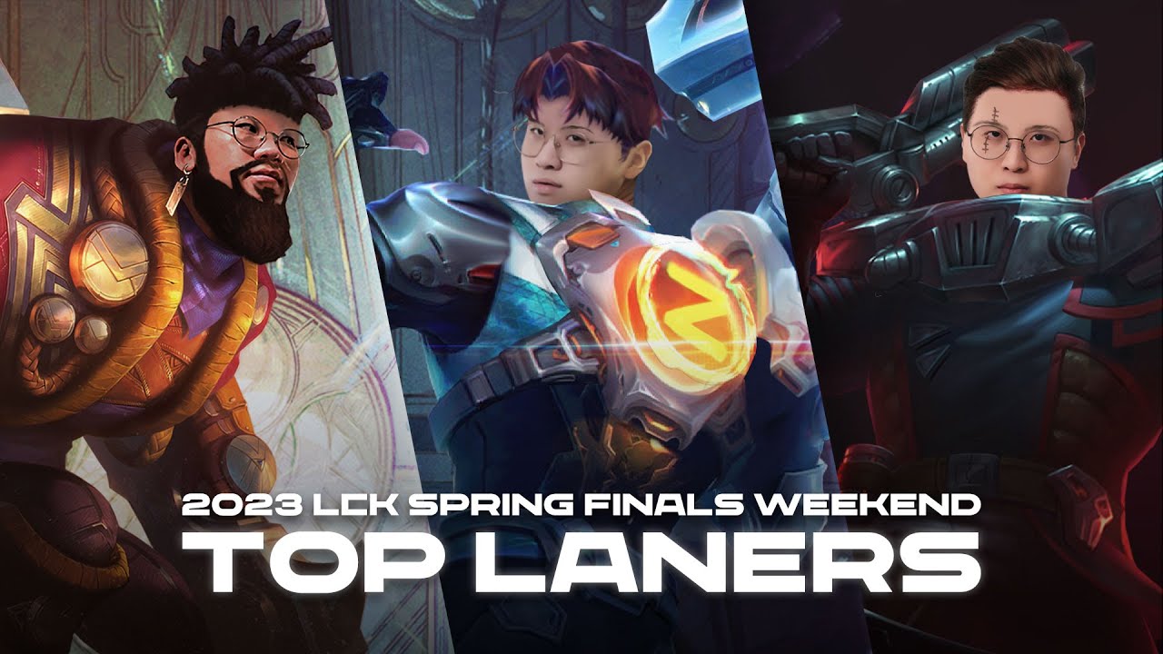 2023 LCK Spring Finals Weekend : Top Laners - YouTube