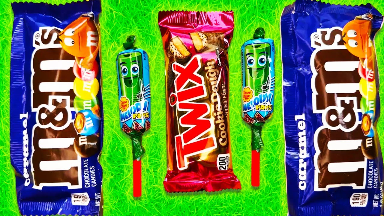 ASMR Candy Unboxing | Twix Cookie Dough, M&M’s Caramel & Melody Pops No ...