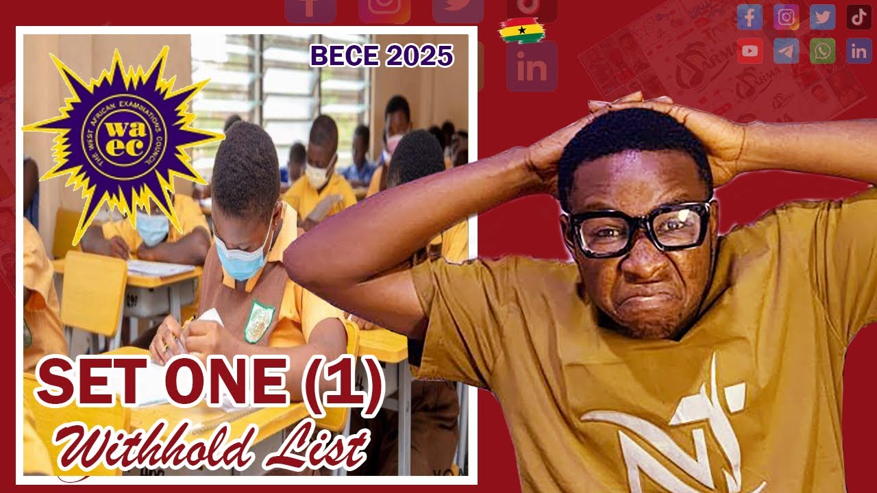 Set One (1) List Waec Released 2025 BECE Candidates caught in Exams ...