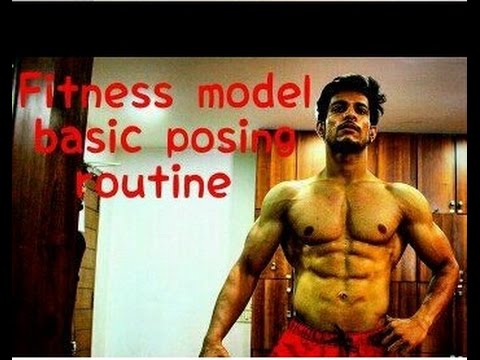 Fitness Model Basic Posing Routine - YouTube