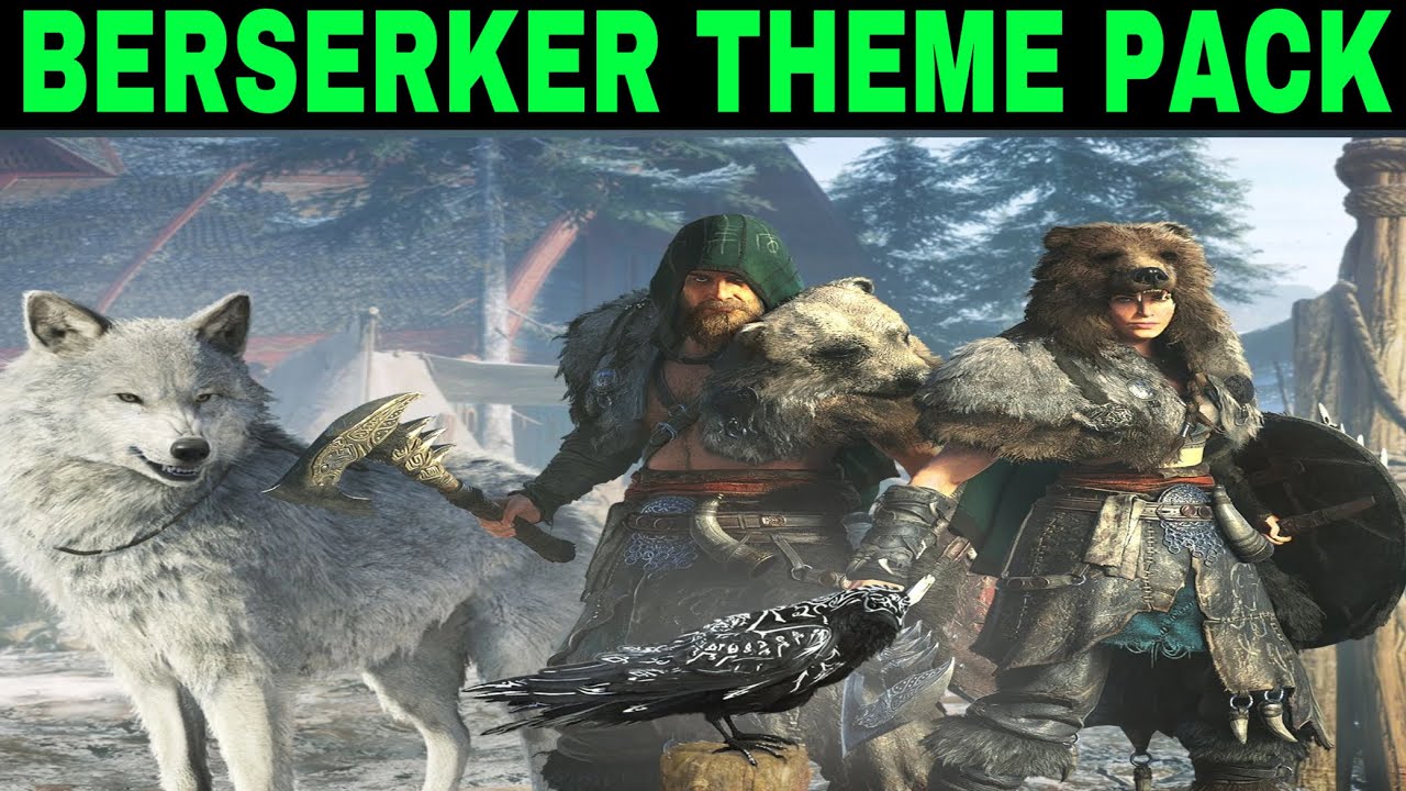 ASSASSINS CREED VALHALLA ( BERSERKER THEME PACK ) SHOWCASE - YouTube