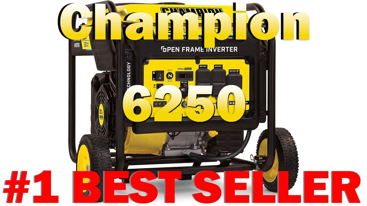 Champion 6250 Generator: Power Equipment 100519 6250-Watt Open Frame ...